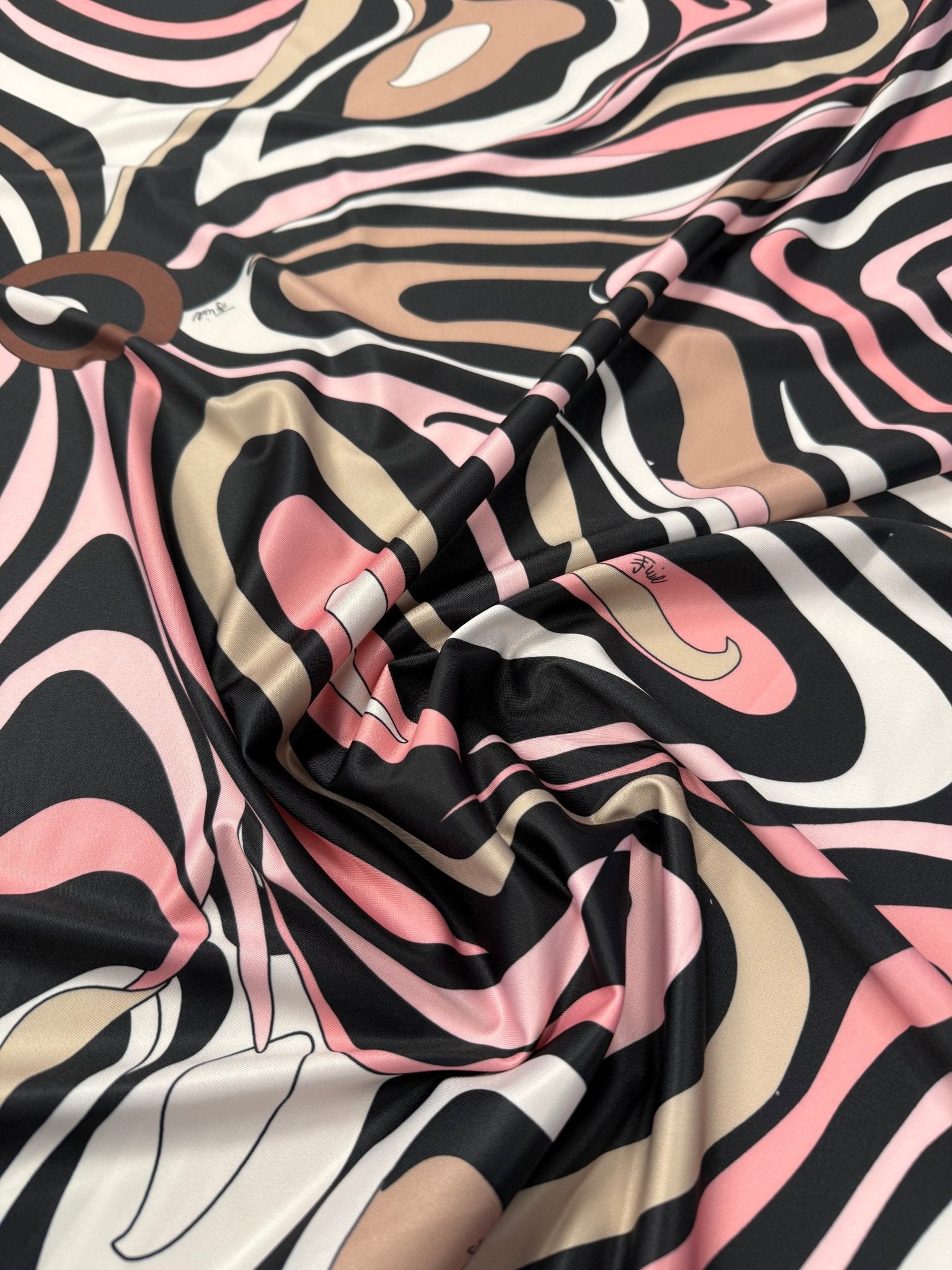 Pink Retro Lycra Stretch Fabric by the Metre – Whotex Fabrics London