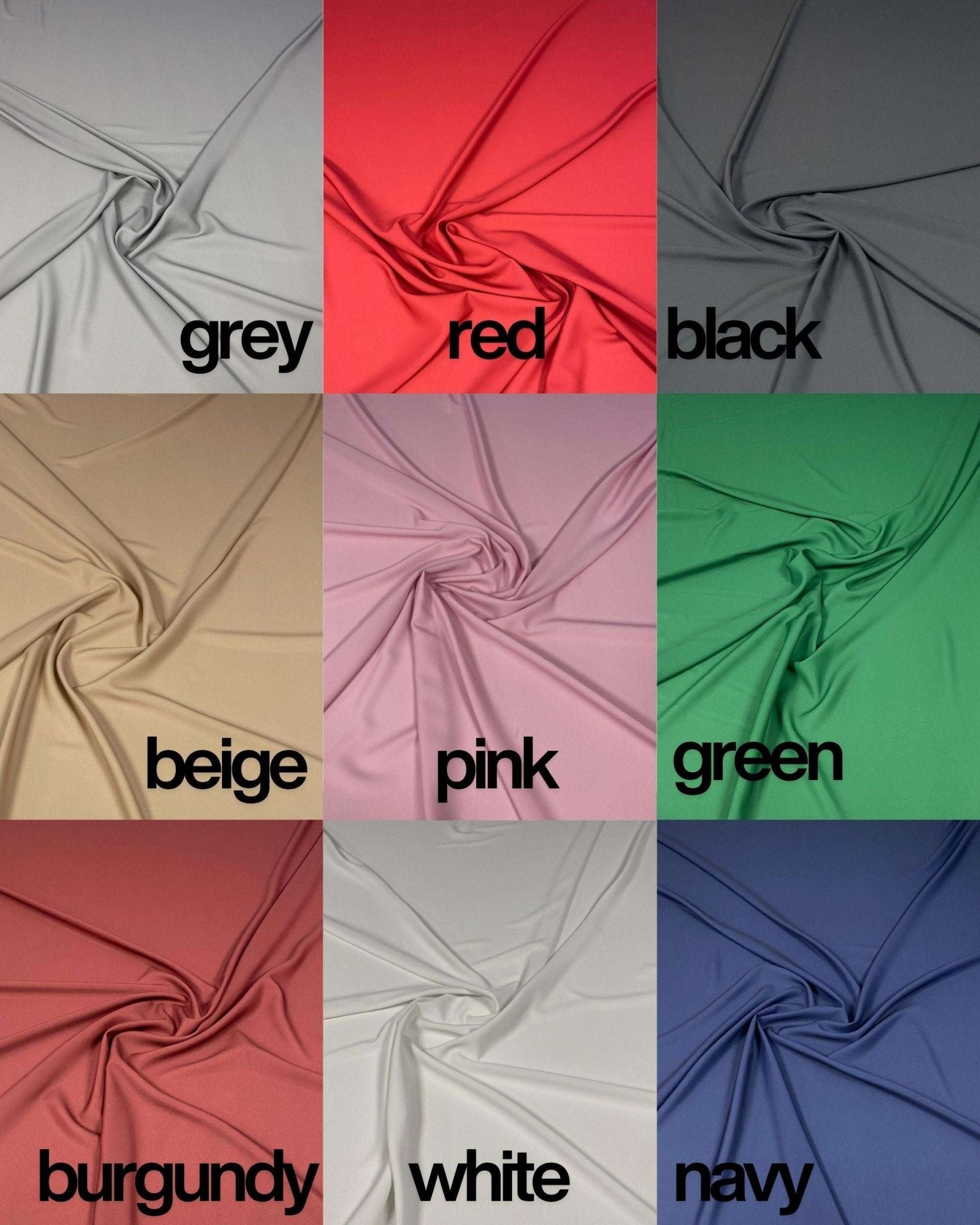 Silky Crepe Fabric by the Metre – Classic Colors for Every Design ...